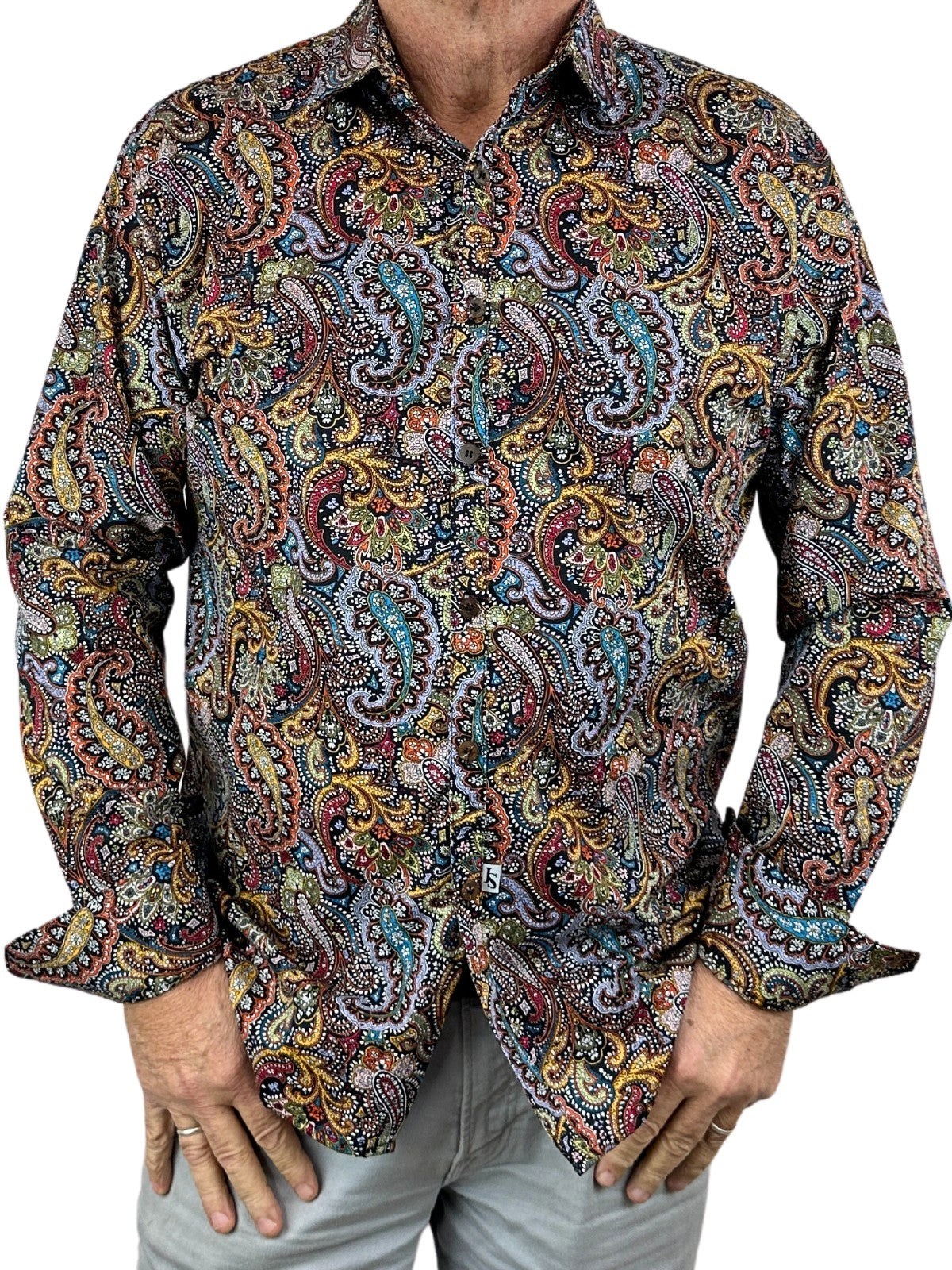 Diablo Paisley L/S Big Mens Shirt – Multi