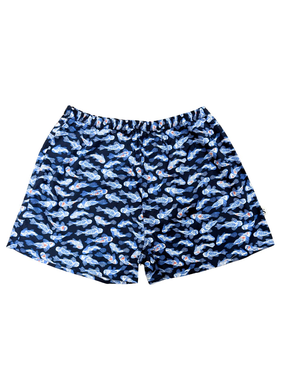 Koi Abstract Cotton Boxer Short - Blue